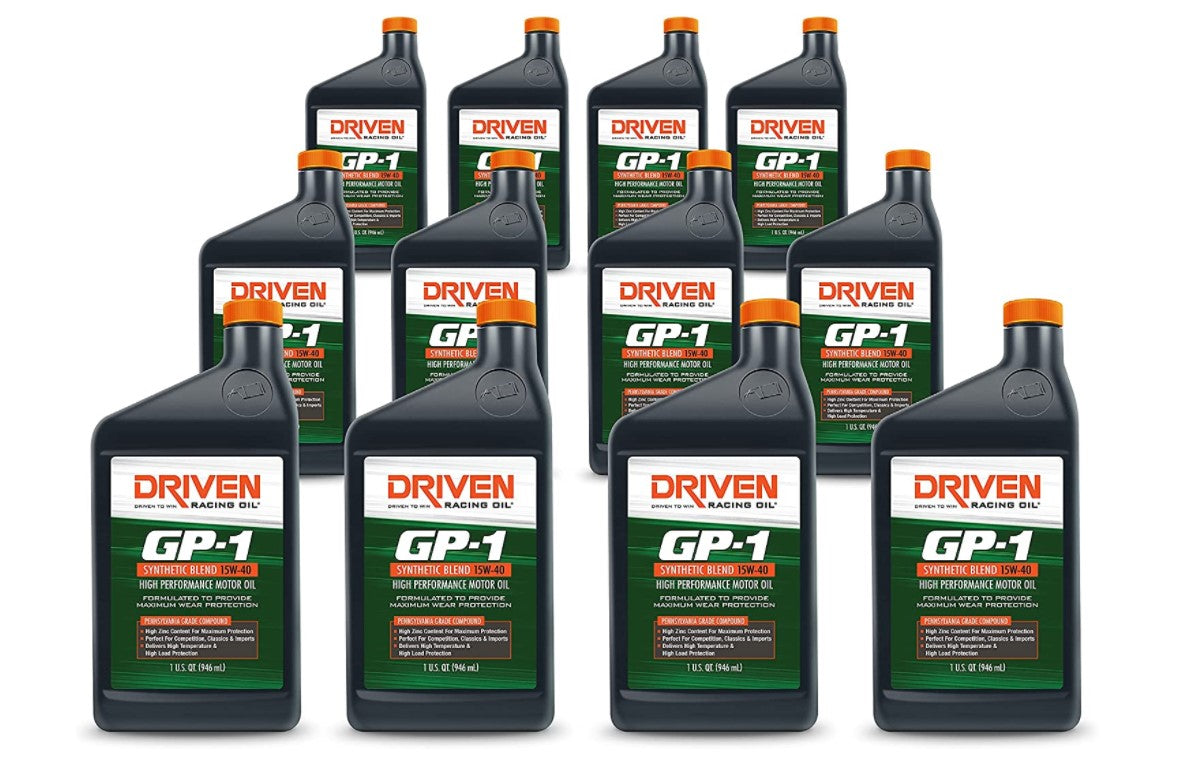 Driven Racing Oil GP-1 Synthetic Blend Motor Oil 15w-40 – 3V Performance