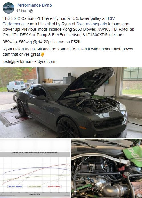 3V LSA Stage 4 LSA/LS9 Supercharged Camshaft – 3V Performance